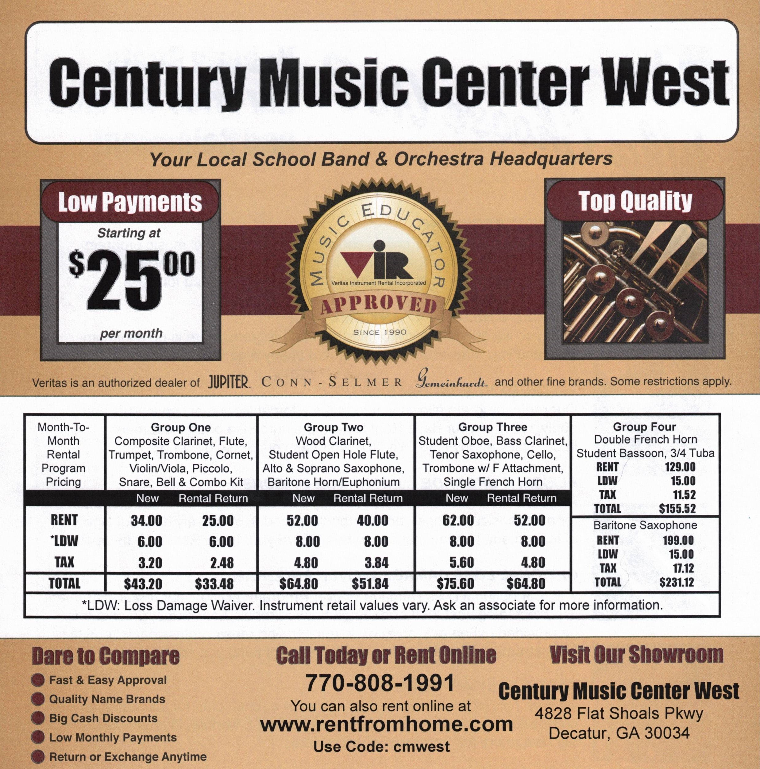 Instrument Rentals – Geiman Instrument Repair